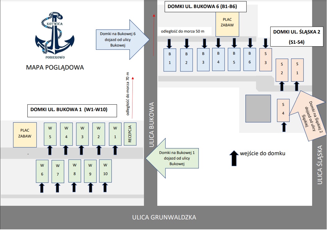 MAPA DOJAZDU - Kotwica-Pobierowo